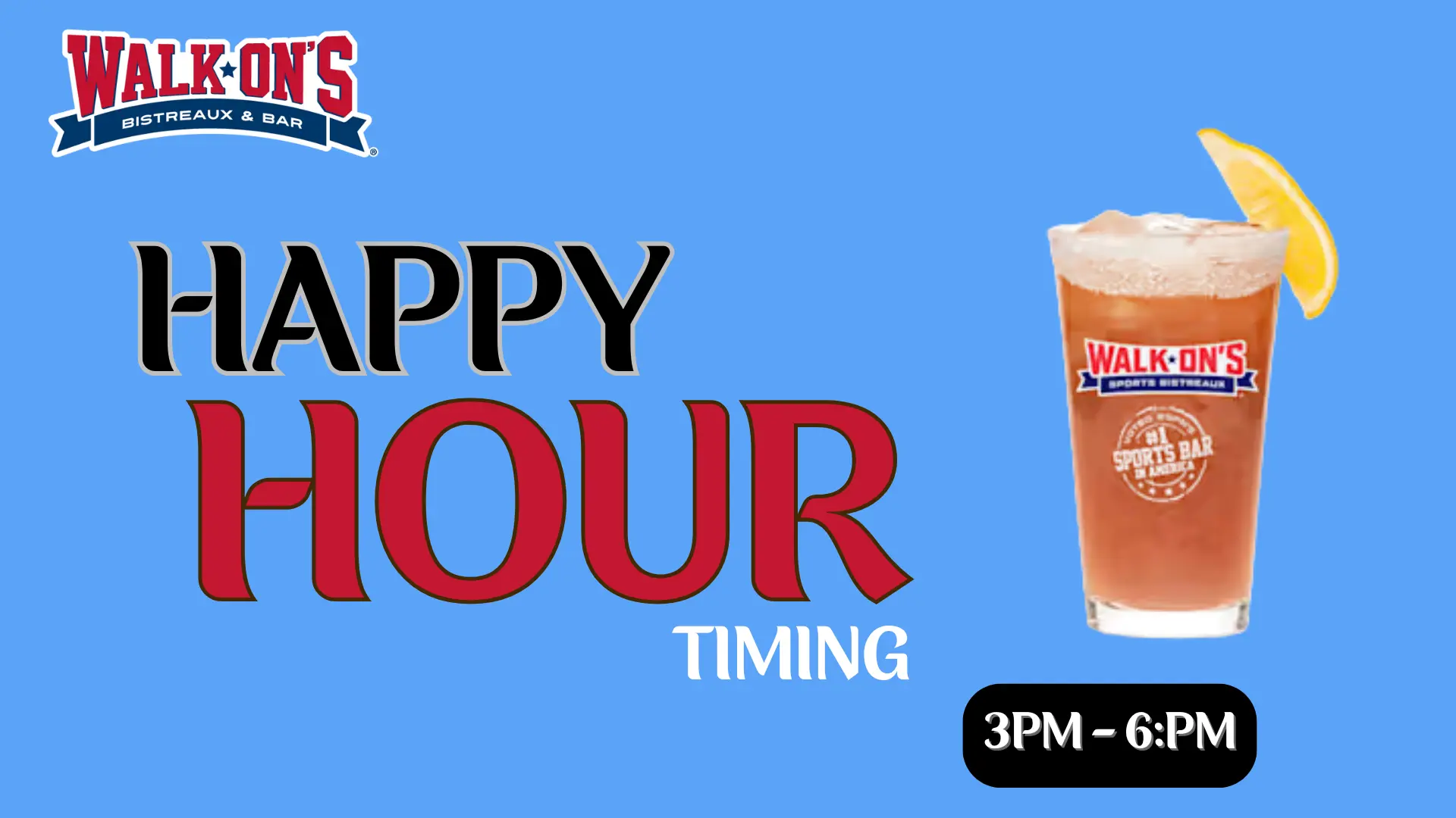 Walk-On’s Happy Hour Menu - The Best Offers & Deals